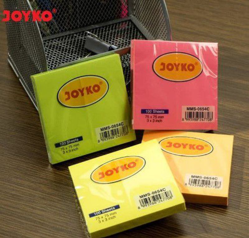 Memo Stick Kertas / Post It / Sticky Notes Joyko - Hijau isi 100 4 WARNA