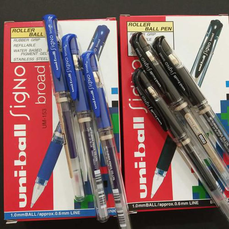 Pena Signo Uniball UM-153 - 1buah - Hitam