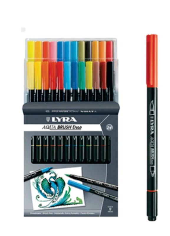 Lyra Aqua Brush Duo (Pen) - Hitam