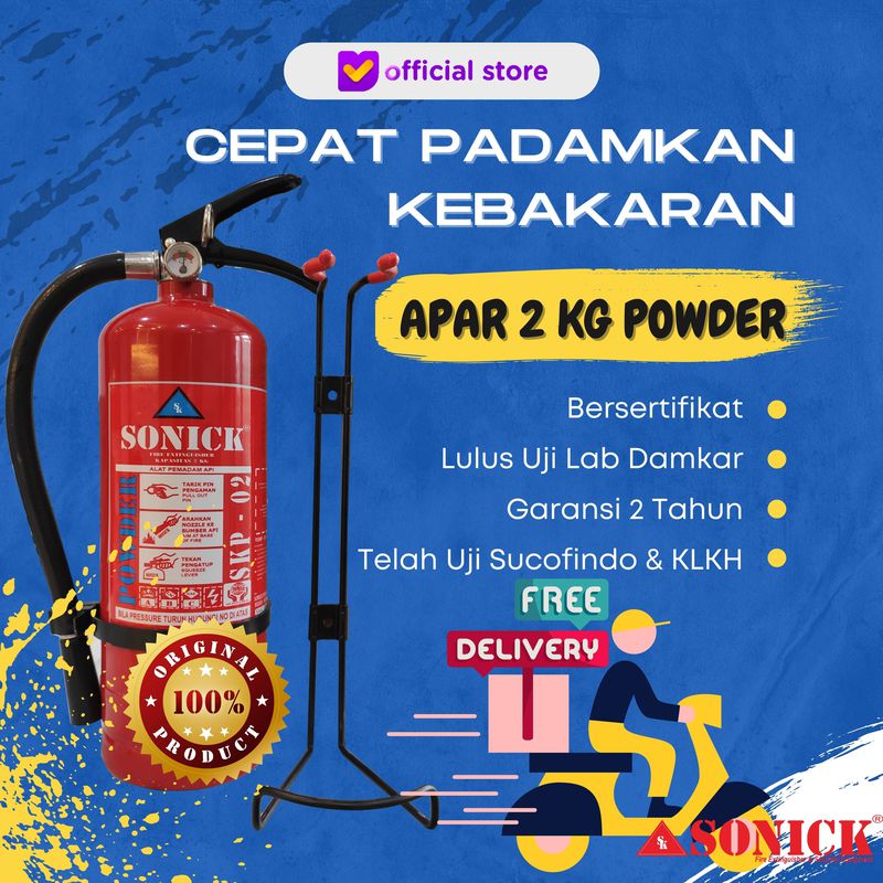 Tabung Apar 2 Kg Powder (Alat Pemadam Api Multipurpose)