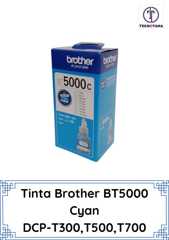 Tinta Brother BT5000 Cyan (DCP-T300,T500,T700)