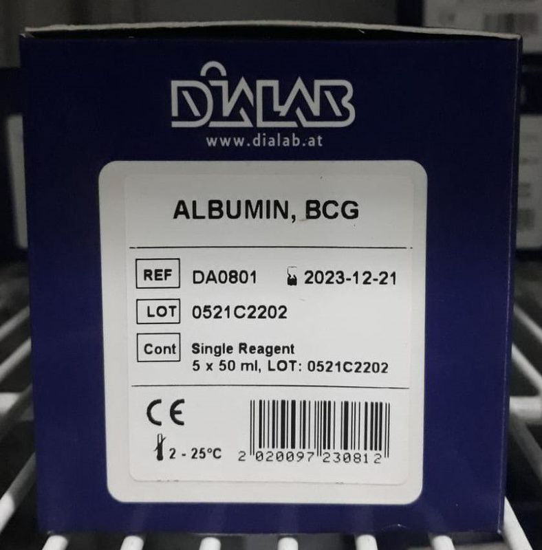 Dialab Albumin Barcode