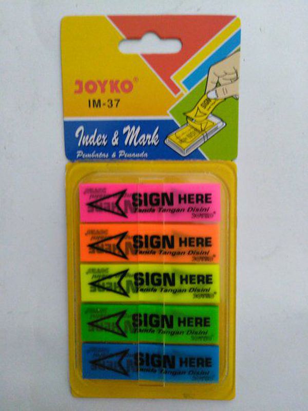 STICKY NOTES SIGN HERE / POST IT JOYKO