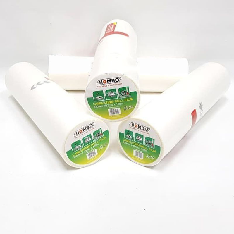 Plastik Laminating Hombo Roll Film Hombo Matte 330mm x 32Mic x 150M