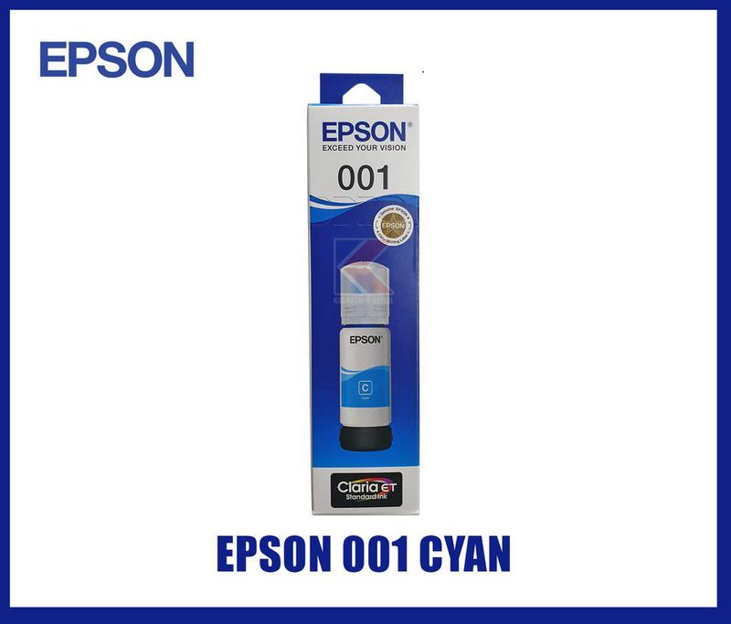Tinta Epson 001 Cyan Original (untuk L4150 L4160 L6160 L6170 L6190)