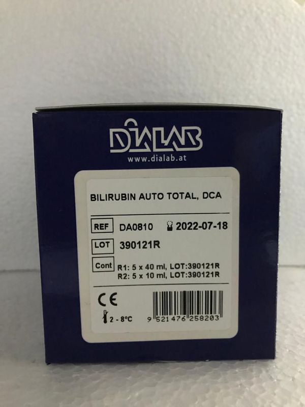 Dialab Bilirubin Auto Total Barcode