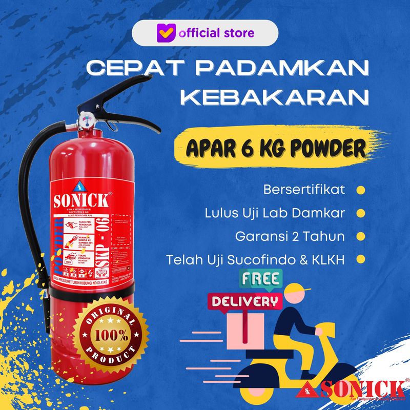 Tabung Apar 6 Kg Powder (Alat Pemadam Api Multipurpose)