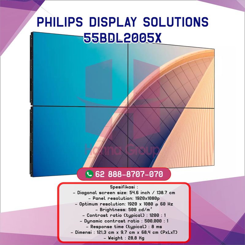 PHILIPS PROFESSIONAL DISPLAY SOLUTIONS 55BDL2005X