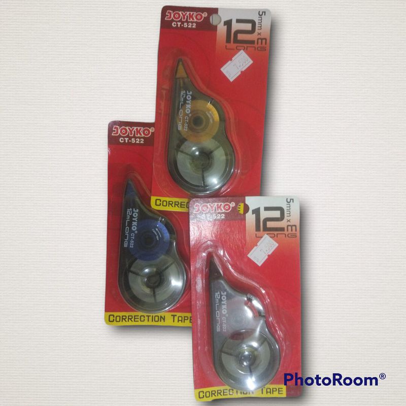 Correction Tape 12mm - Kuning