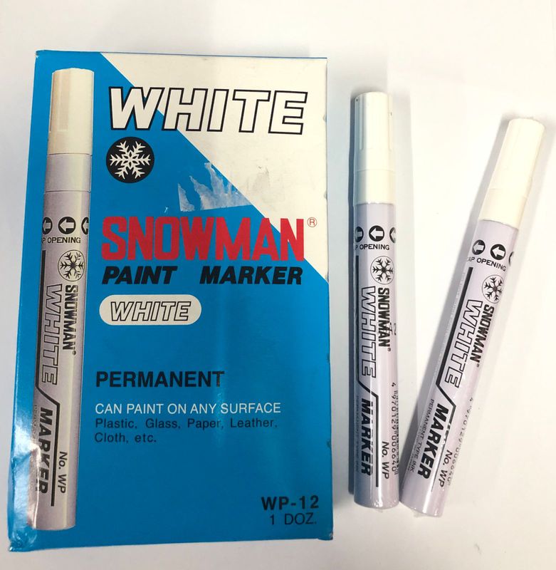 snowman white marker
