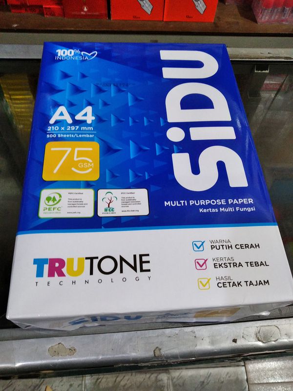 kertas HVS A4 sinar dunia 70 gsm 500 sheet