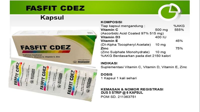 FASFIT CDEZ 30 KAPSUL BOX/30_NOVAPHARIN
