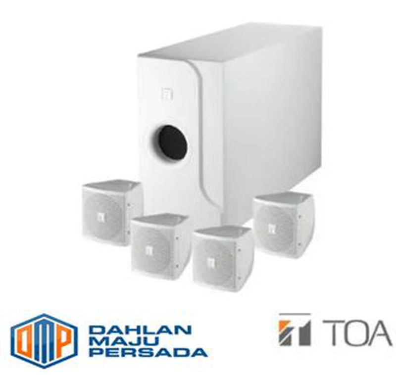 TOA ZS-BS301W Speaker System with Subwoofer, 4 Satelite ZS-BS