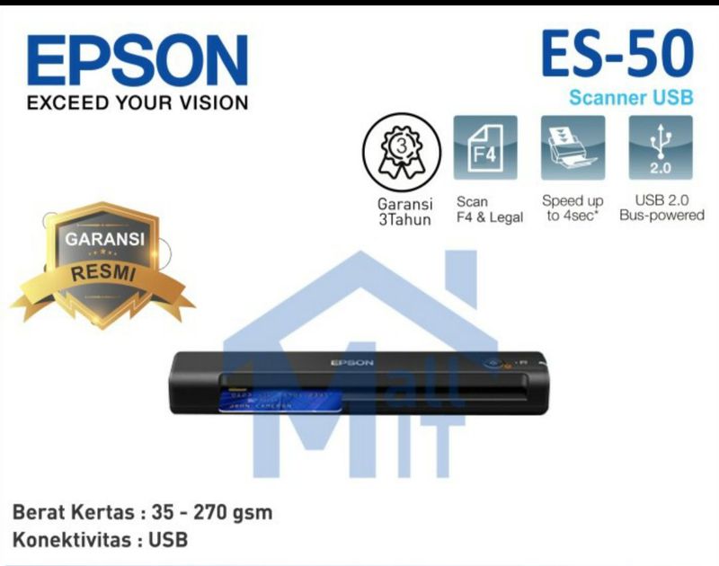 Scanner Epson WorkForce ES-50 Portable