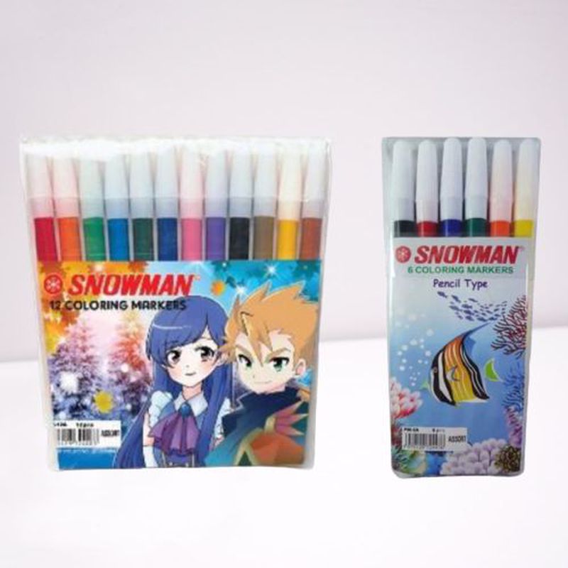 Spidol Coloring 12 & 6 Marker - 12 Coloring