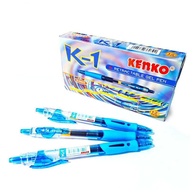 Pulpen Kenko Gel Pen K-1 Biru