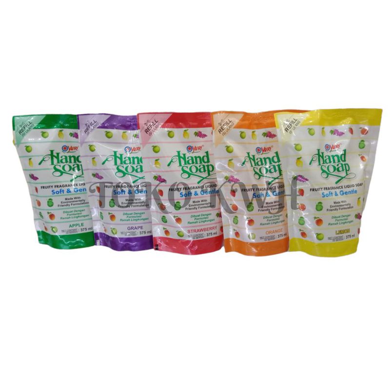 YURI HAND SOAP REFIL 375ML - STRAWBERRY