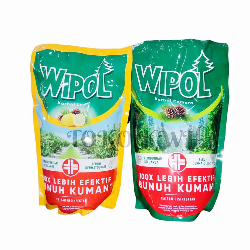 WIPOL KARBOL REFIL 750ML - LEMON