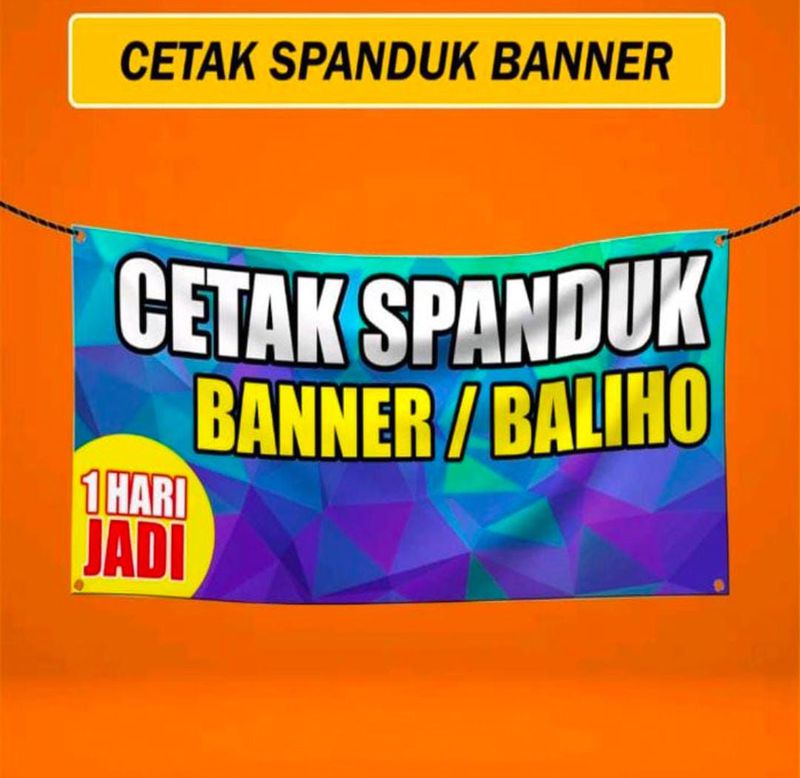 Spanduk ukuran 3x1 meter