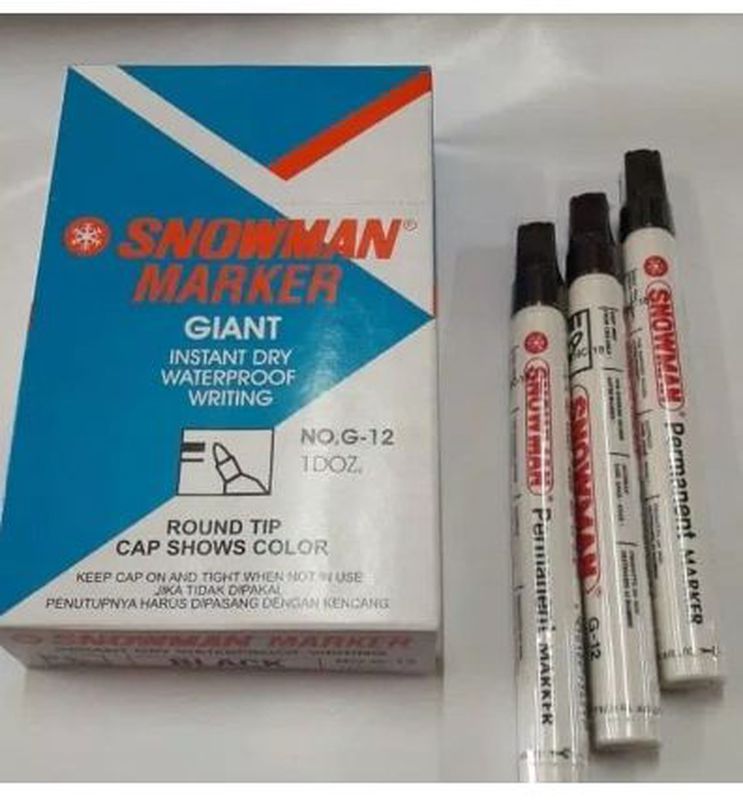 Spidol Besar Permanen (Snowman G12)
