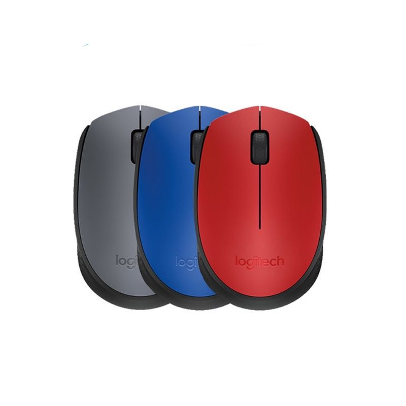 Mouse Wireless M171 Logitech - Blue (910-004656) - Merah
