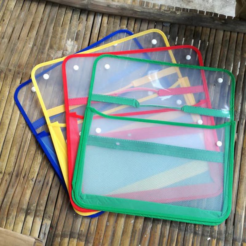 Map Plastik Jaring Kancing - Hijau