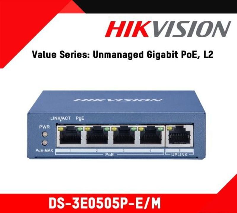 Hub switch Gigabit POE 4 Port