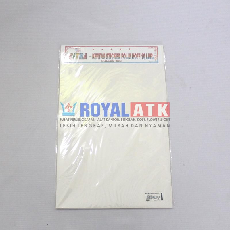 KERTAS STICKER FOLIO GLOSSY 100LBR OCI 8998907015178
