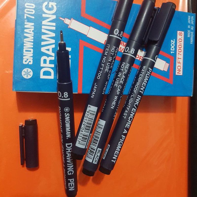 Drawing Pen Snowman 0.8