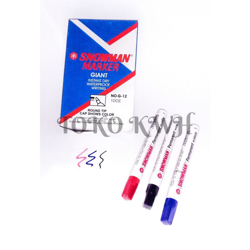 SPIDOL SNOWMAN PERMANENT MARKER - Biru