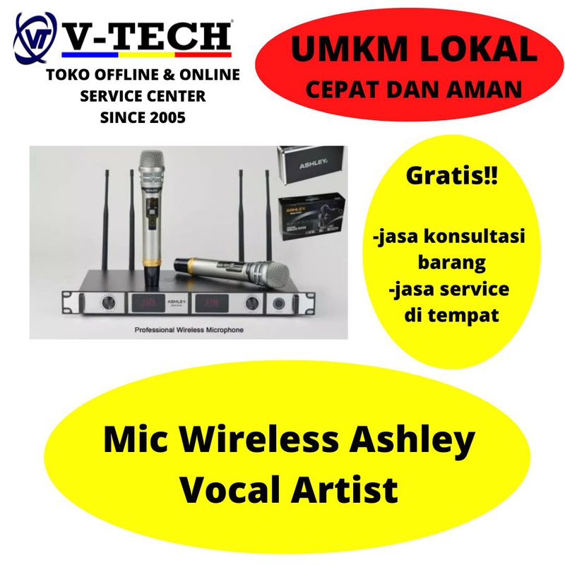 V-TECH Mic Wireless Ashley Vocal Artist