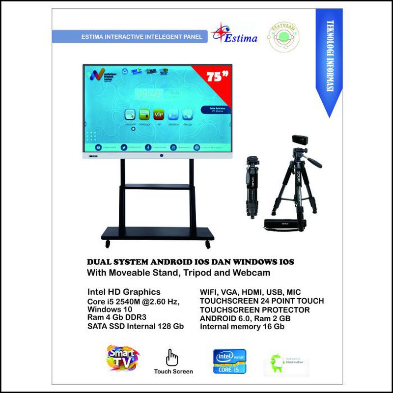 Estima Smart Interactive TV 75 Inch Core i5