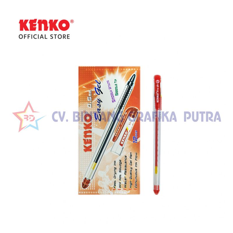 Pen Kenko Easy Gel Merah