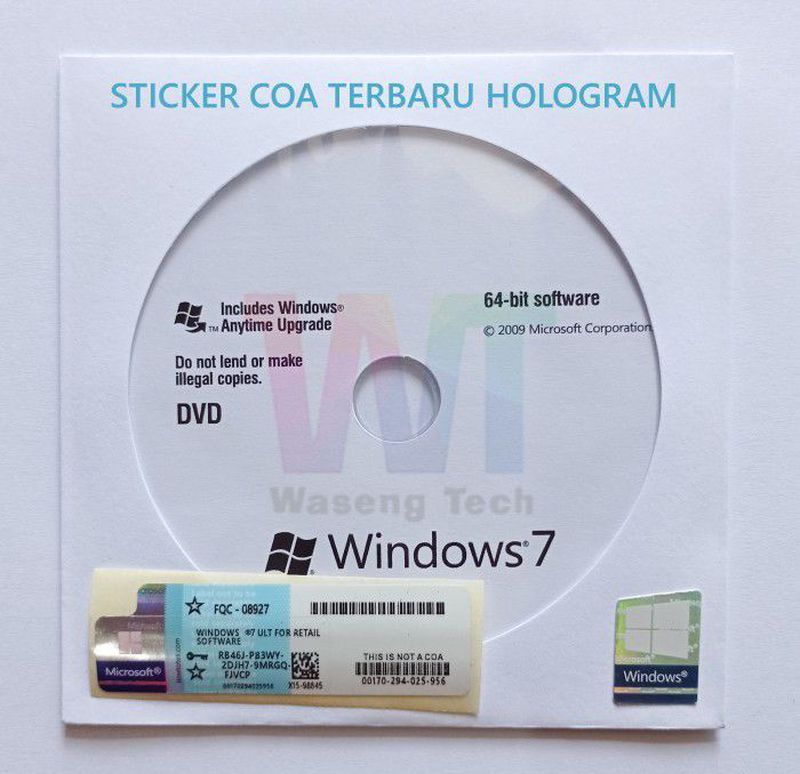 DVD Installer Windows 7 Original