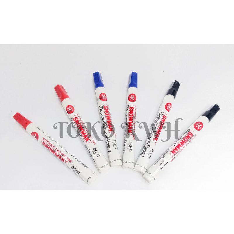 SPIDOL SNOWMAN BOARDMARKER PER PCS - Hitam
