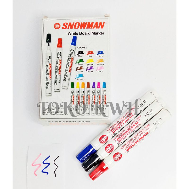 SPIDOL SNOWMAN BOARDMAKER - Hitam