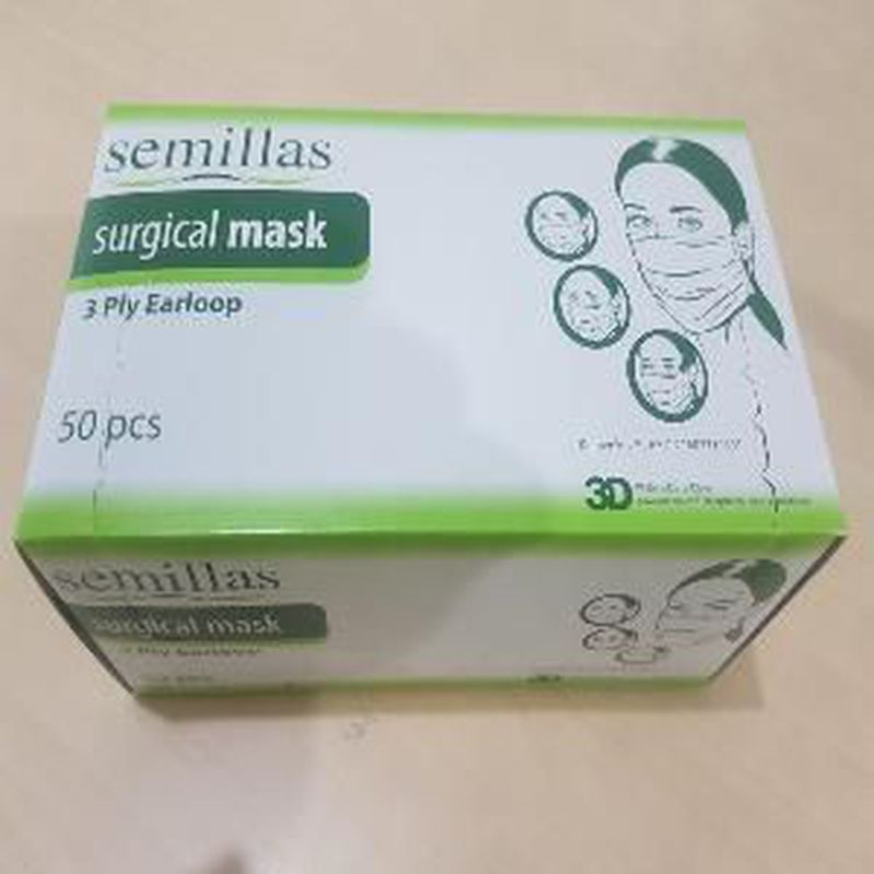 3 PLY EARLOOP SURGICAL FACE MASK