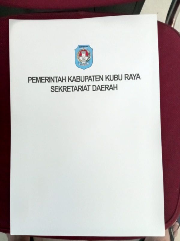 Cetak Map Kertas Kop Dinas Lambang Warna