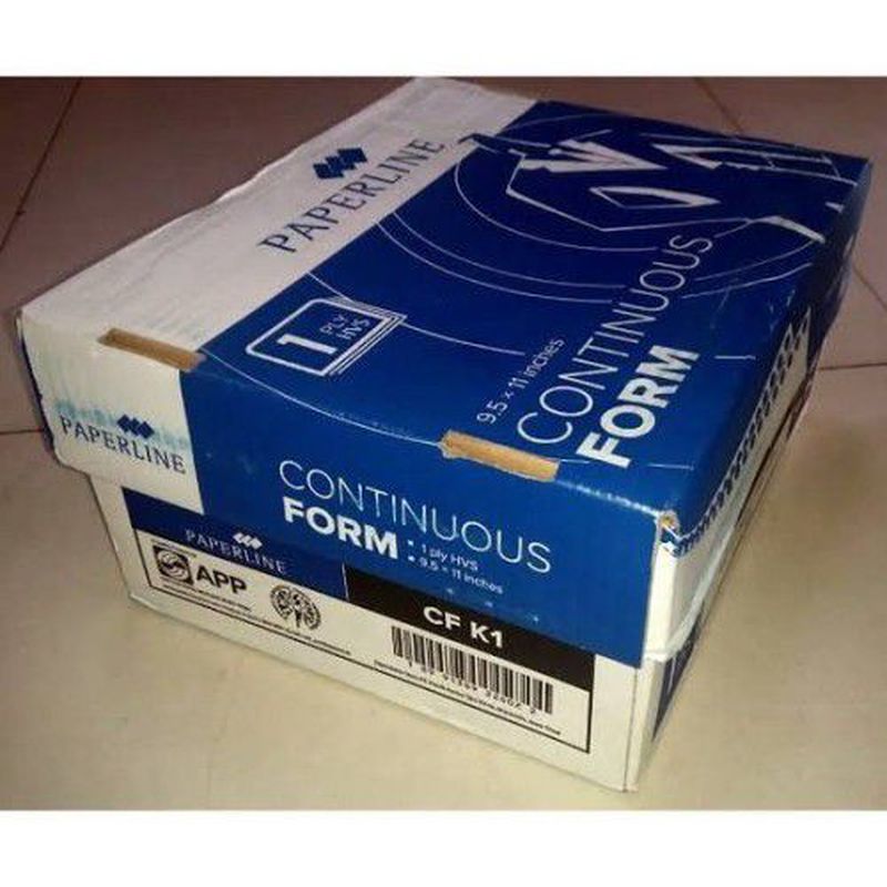 Kertas Continuous Form Kecil 1 Ply