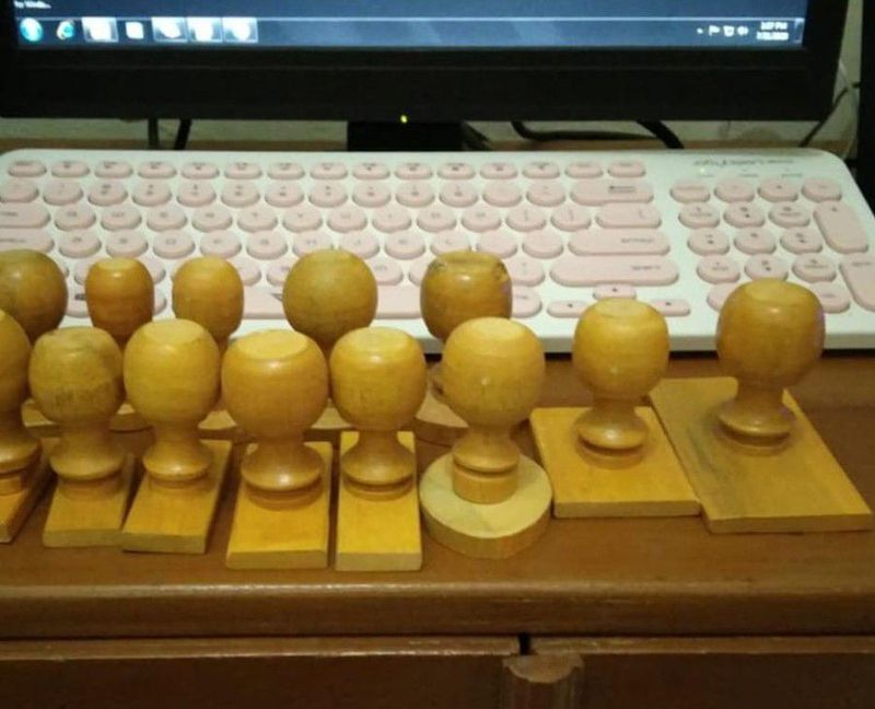 Cap/Stempel Manual Kayu (Custom)