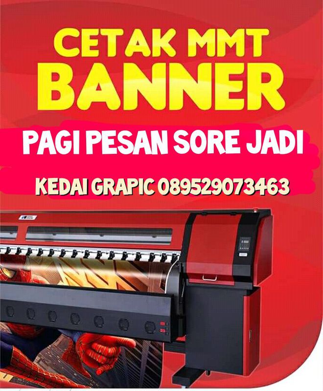 CETAK MMT BAHAN FLEXY 440 GRAM PAKET 200RB