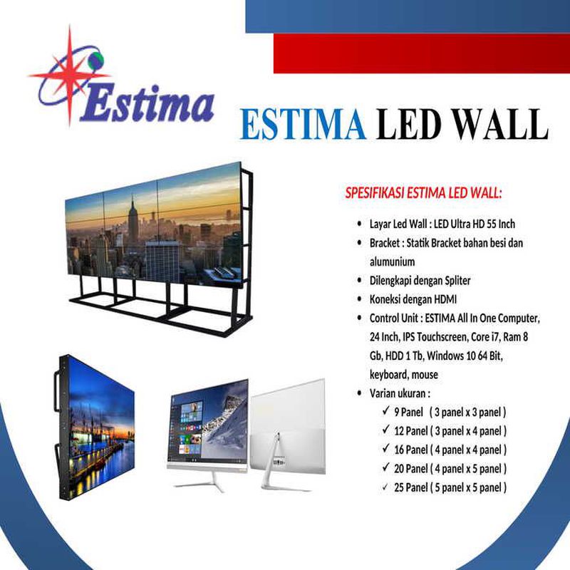 ESTIMA LED WALL 4 Panel (2 panel x 2 panel ).