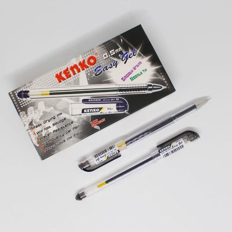 Pen Kenko Easy Gel 0.5 mm Hitam