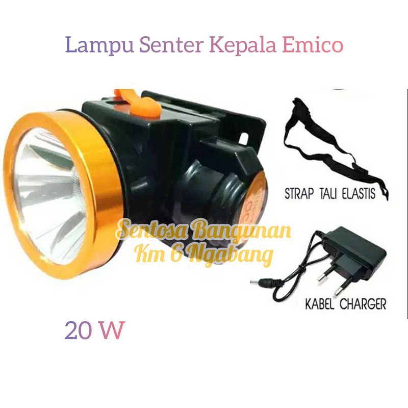 LAMPU SENTER KEPALA EMICO 20 WATT
