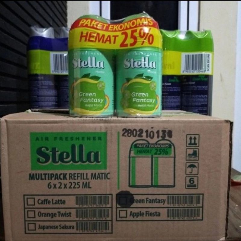 PENGHARUM RUANGAN STELLA GREEN FANTASY 225 ML / 1 DUS
