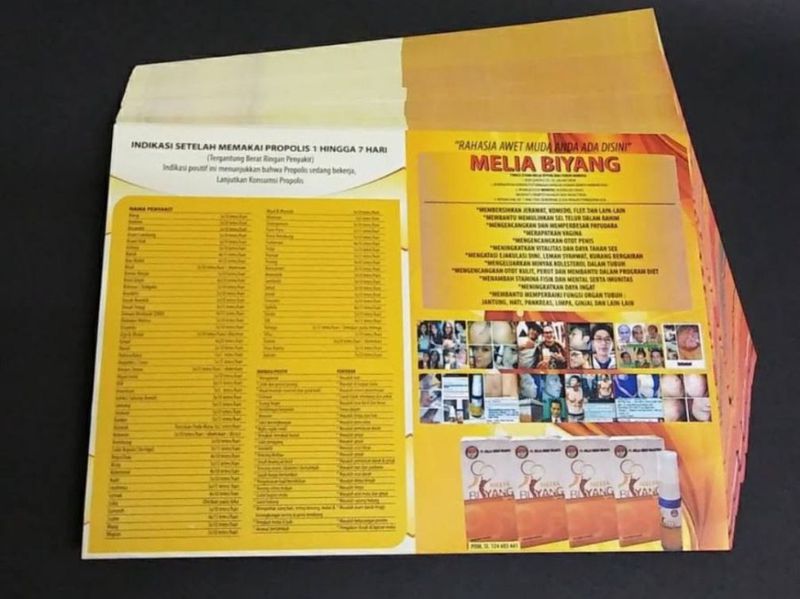 CETAK LEAFLET / BROSUR A4 BAHAN ART PAPER GRAMASI 210 LAMINASI FULL COLOR PROSES CEPAT KILAT/LEMBAR