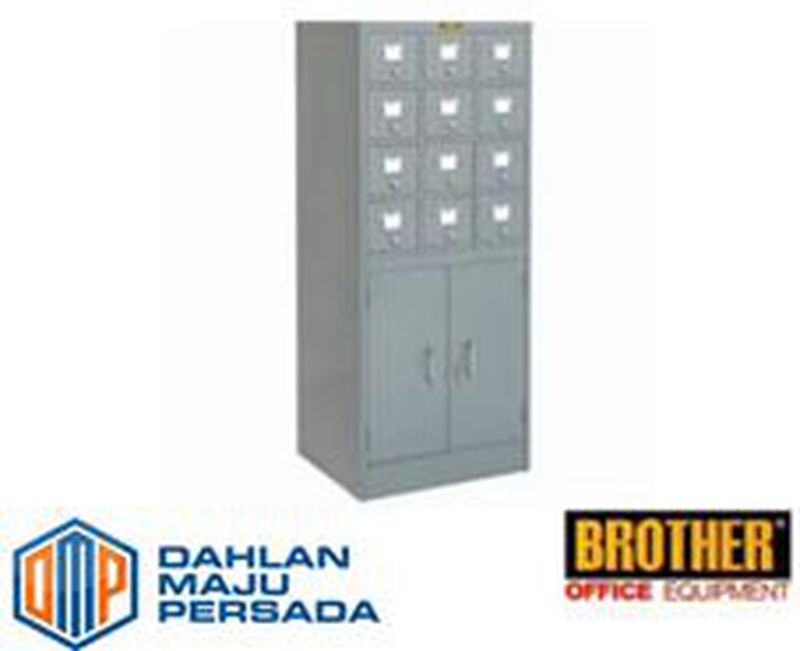 Lemari Arsip Katalog / Kotak Kendali 12 Laci Brother B-212