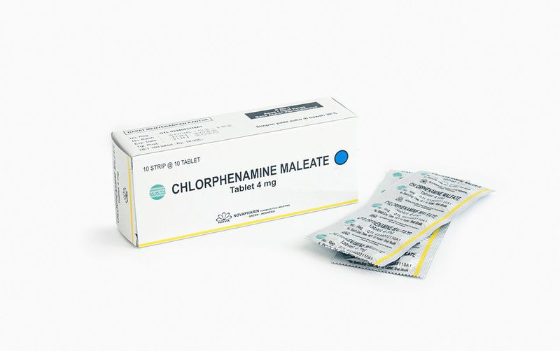 CHLORPHENAMINE MALEATE TABLET 4 MG BOX 100 NOVAPHARIN