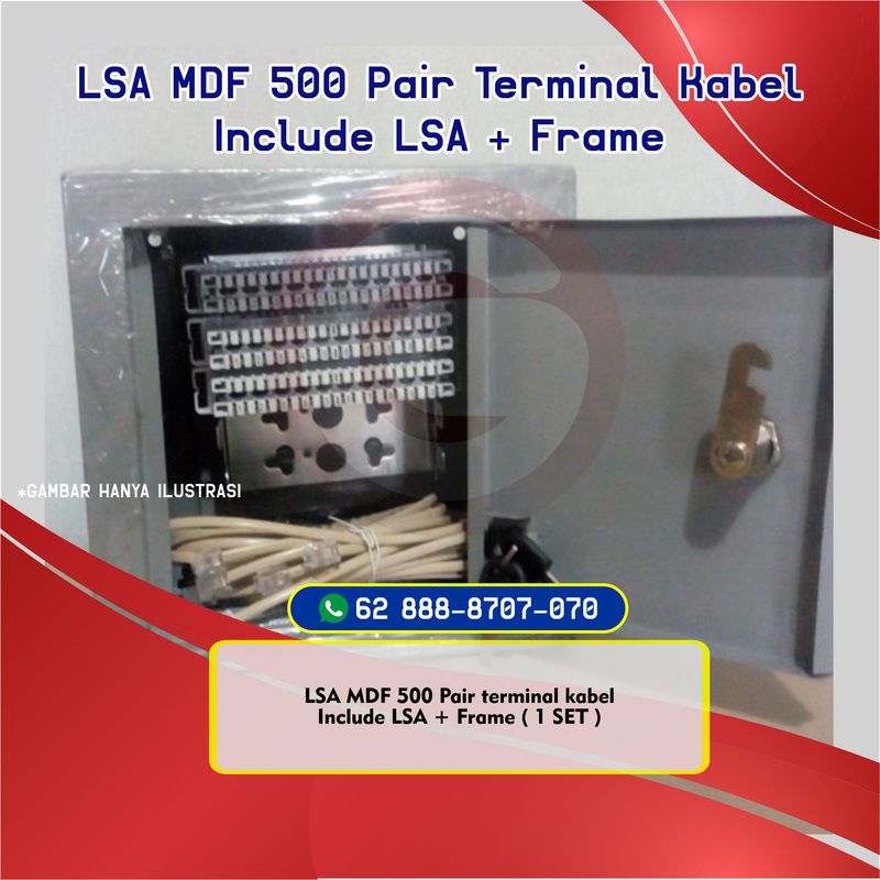 LSA MDF 100 Pair terminal kabel Include LSA + Frame