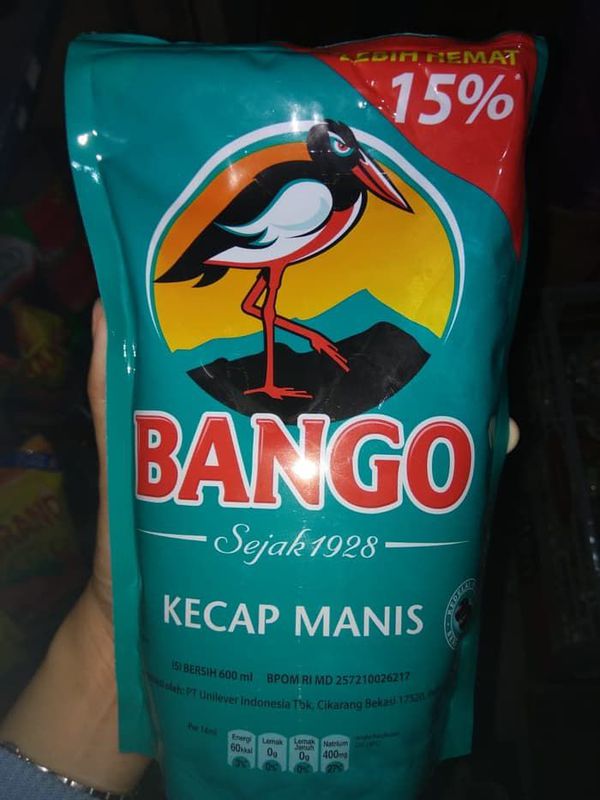 Kecap Manis Cap Bango Refill 600 ml